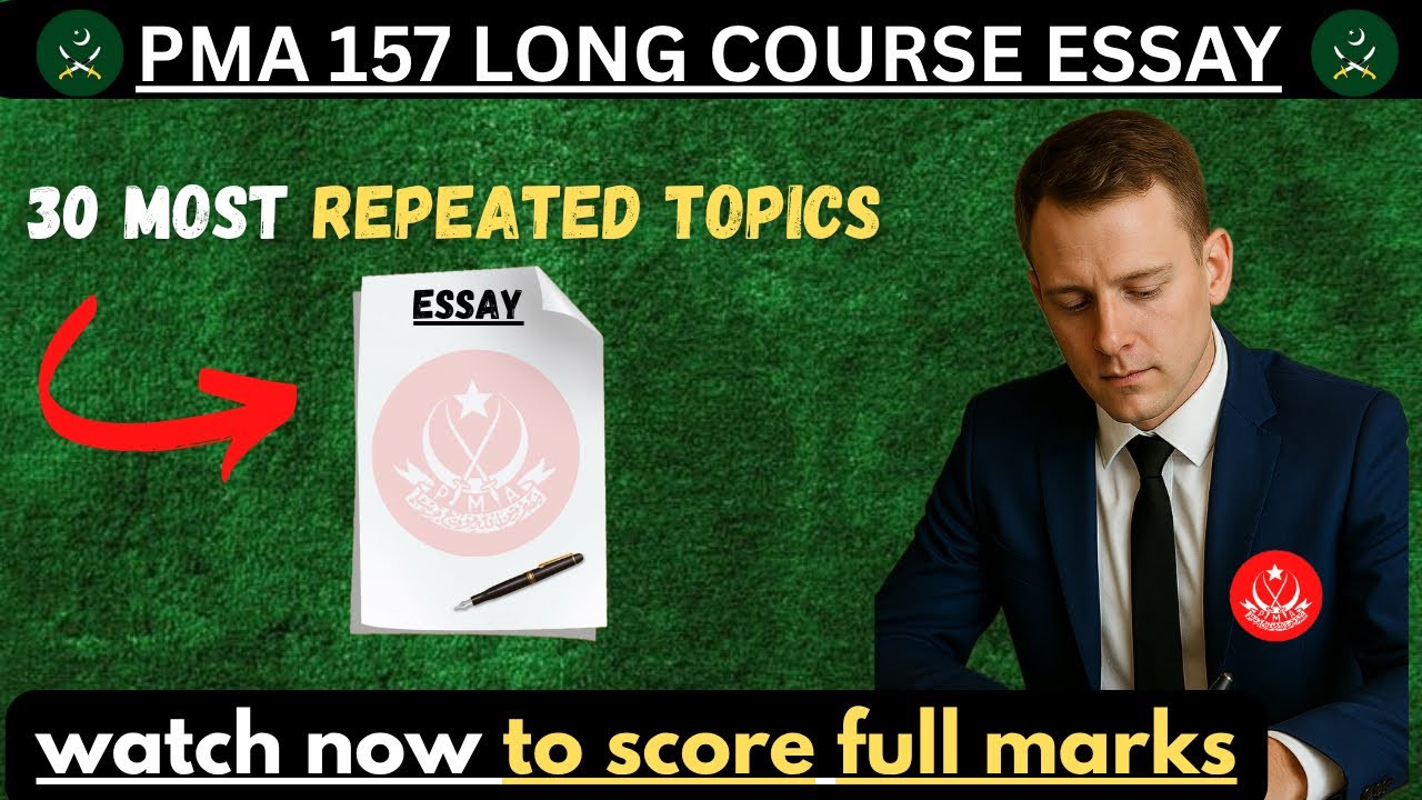 🔥 30 Most Repeated Essay Topics for PMA 157 Long Course – Must Watch ...