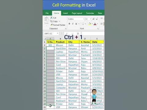 Excel Interview Question Cell Formatting in Excel #excel #exceltips #exceltutorial #msexcel # ...