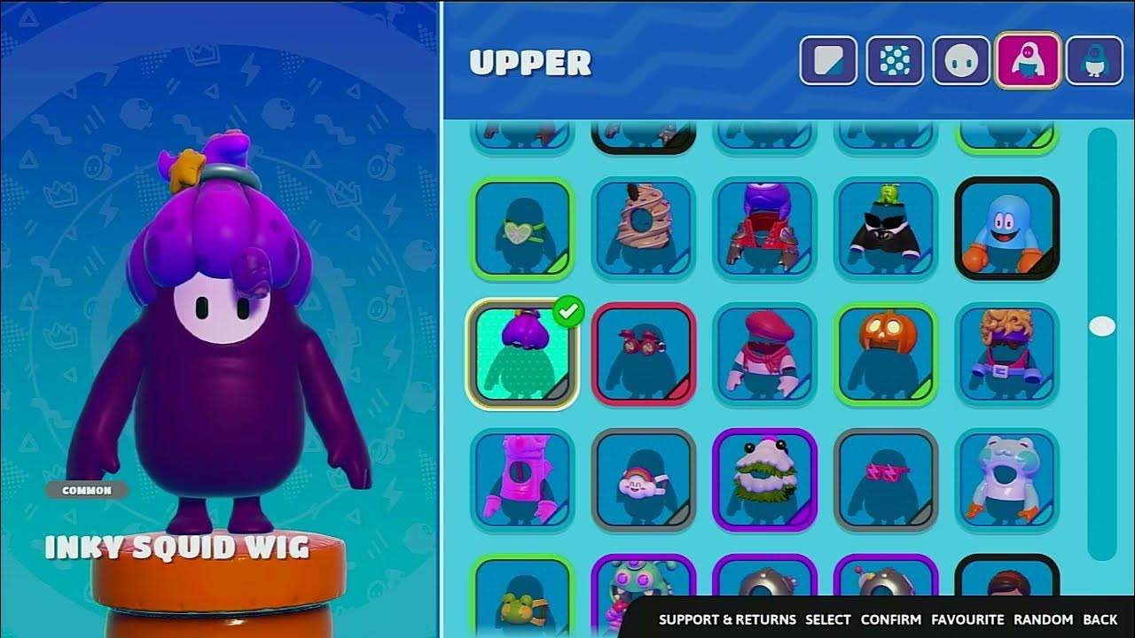 Fall Guys December '24 Fame Pass - Day 45: Inky Squid Wig Calamari Of Greatness! - YouTube