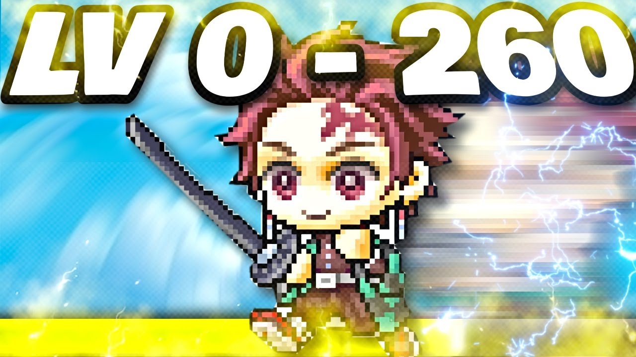 Maplestory Tanjiro FAST Leveling Guide (Lv 10 - 260) - YouTube