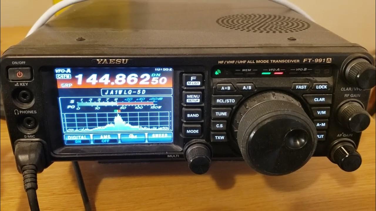 Audio on Yaesu FT 991A good from MB6ER gateway. - YouTube