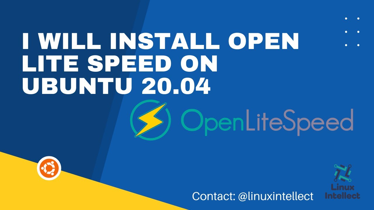 I will Install OpenLiteSpeed: Open Source Web-Server - YouTube