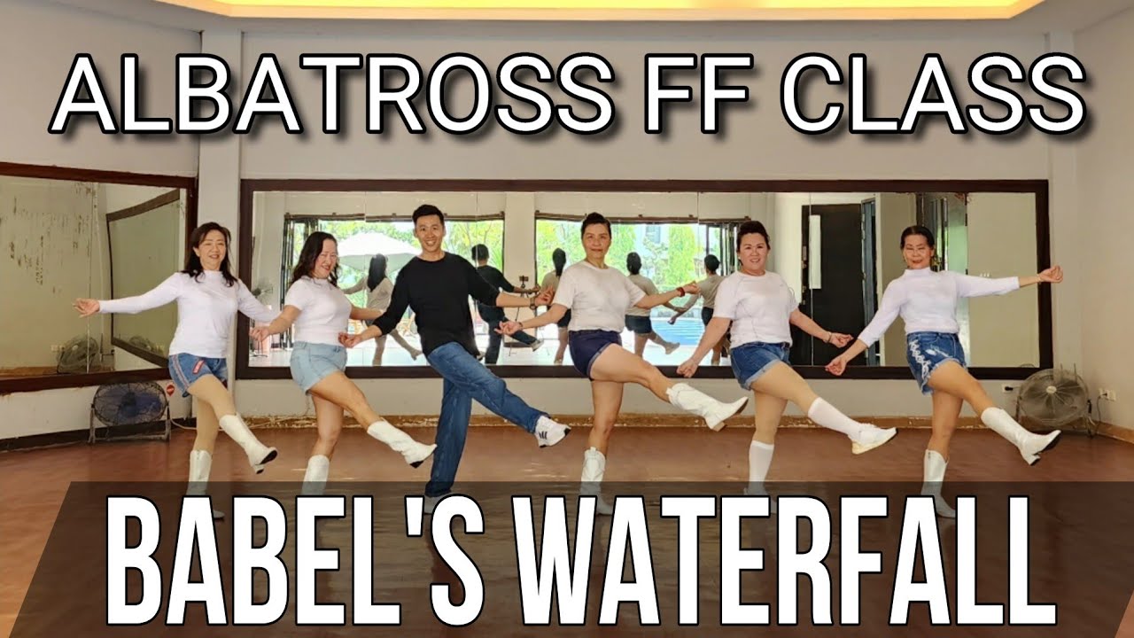 FF | Babel's Waterfall | LINE DANCE | Improver | Hotma Tiarma Purba & Heru Tian - YouTube