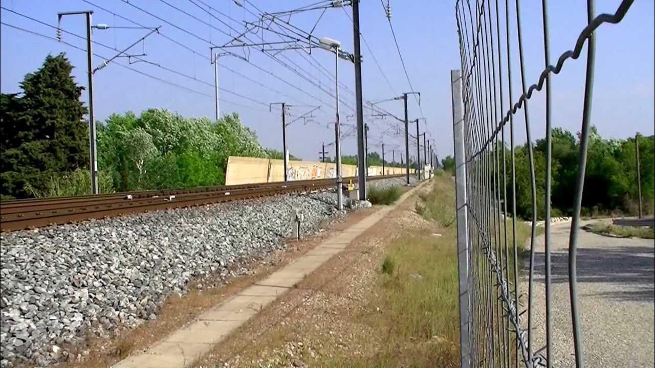 TGV sud est sncf,duplex,reseau,2N2 sur la Lgv à Cavaillon - YouTube