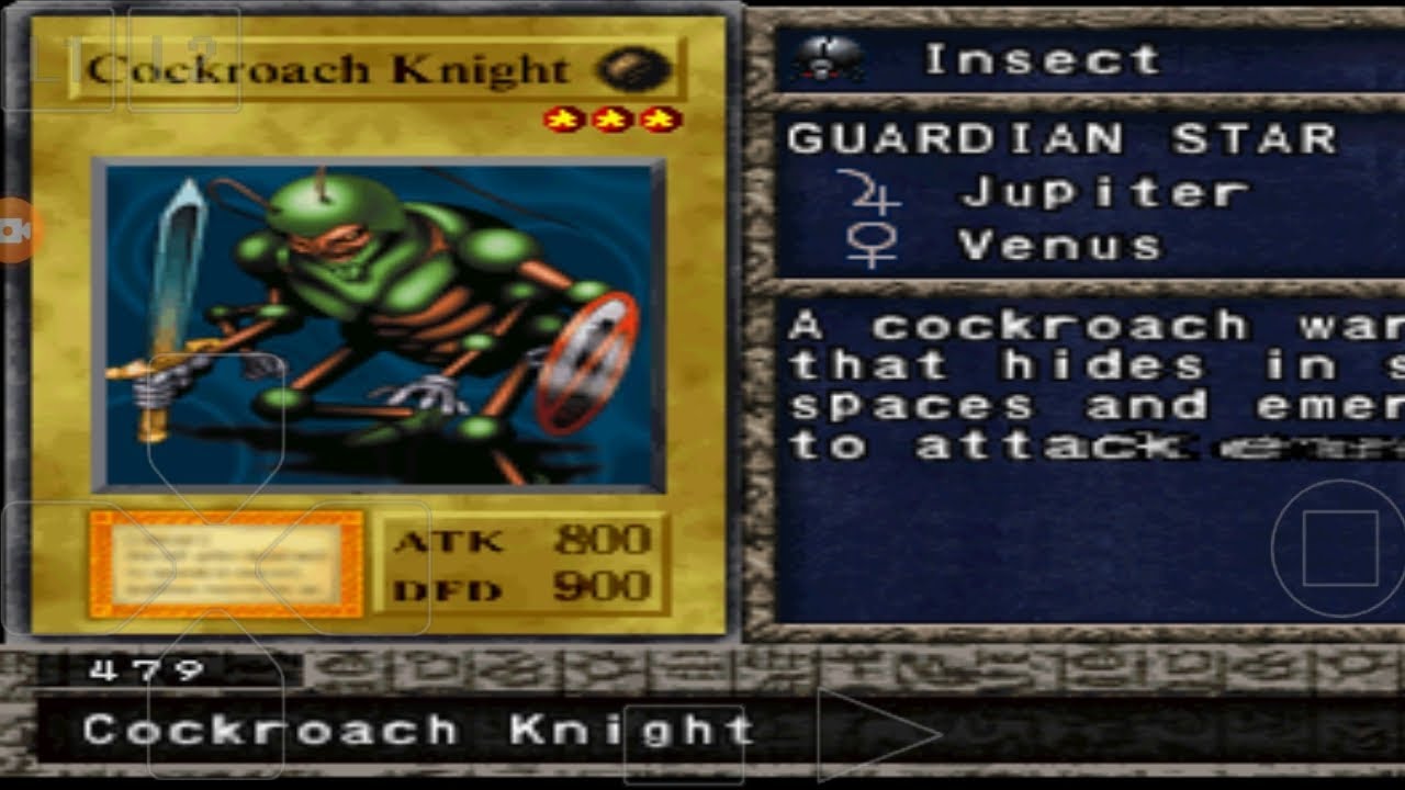 UNBOXING YUGIOH FORBIDDEN MEMORIES SERANGAN MONSTER COCKROACH KNIGHT ...