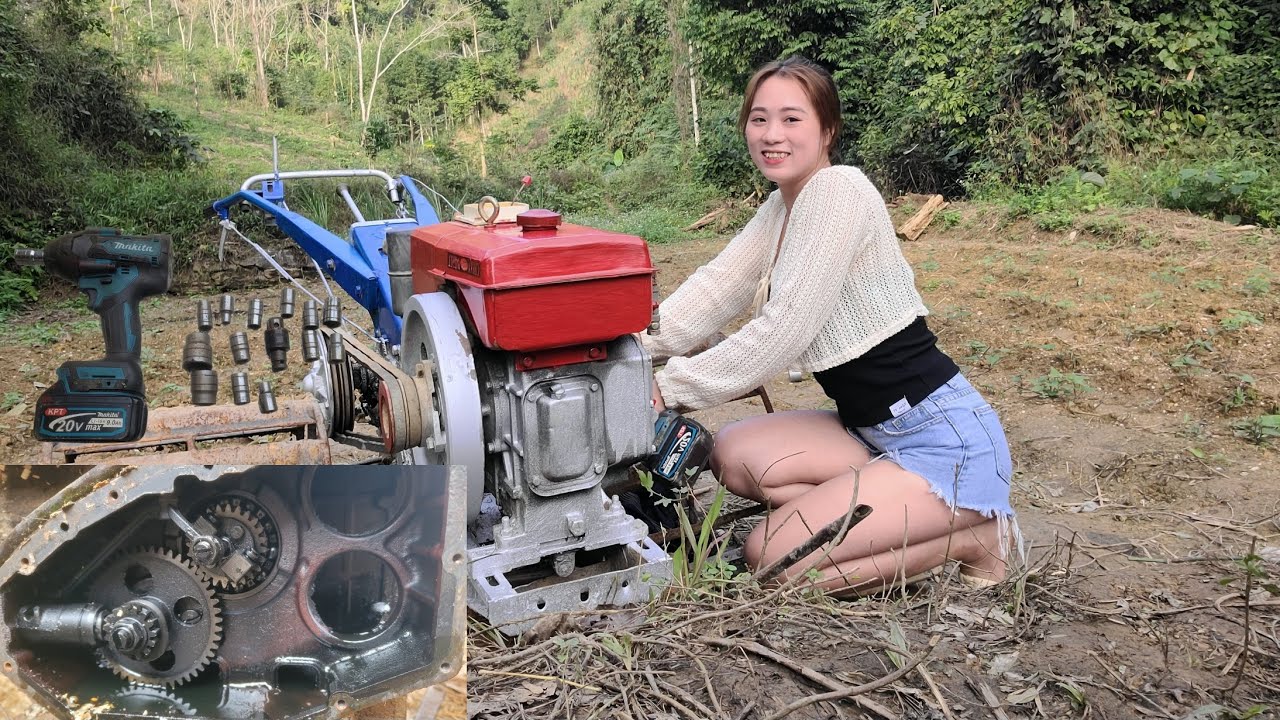 FULL VIDEO Genius girl repairs and maintains all types of agricultural ...