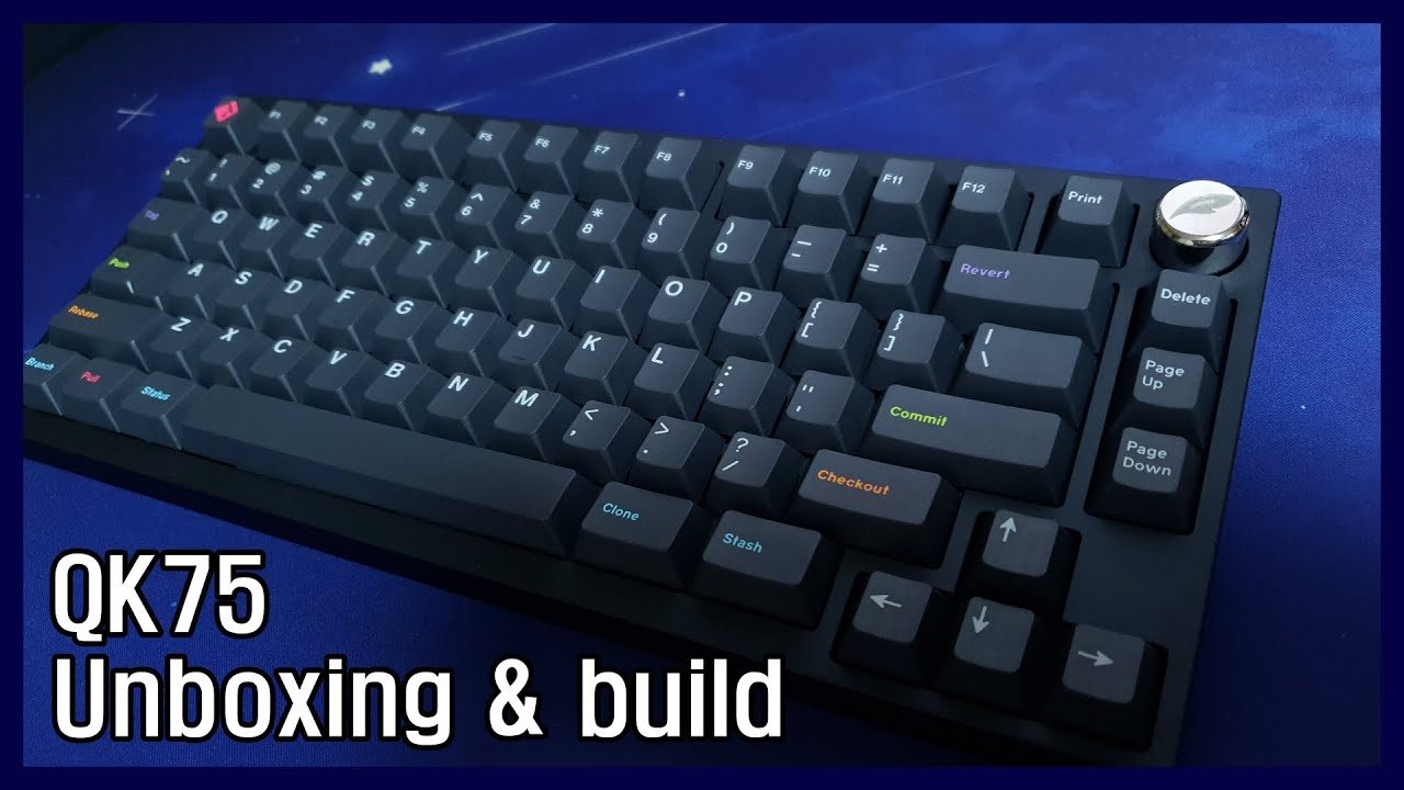 QK75 unboxing, build & typing (TTC OS) / QK75 언박싱, 빌드, TTC OS 올드스쿨 스위치 ...