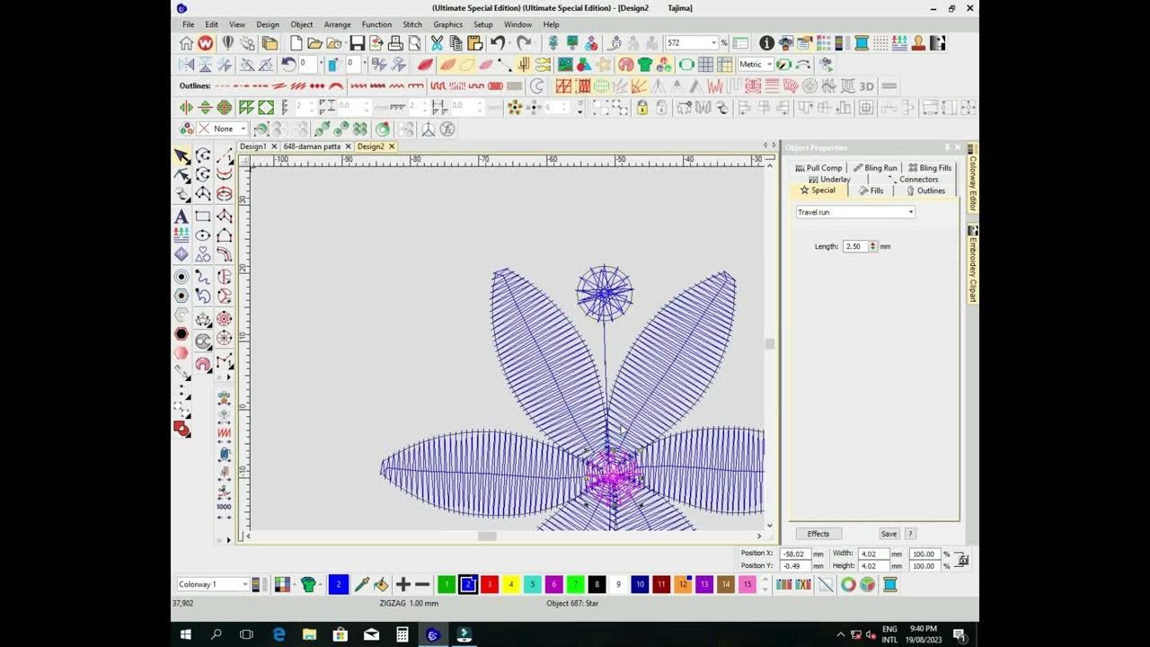 Wilcom Training Courses || Wilcom Embroidery Digitizing Complete || Punching Digitizing part 2 ...