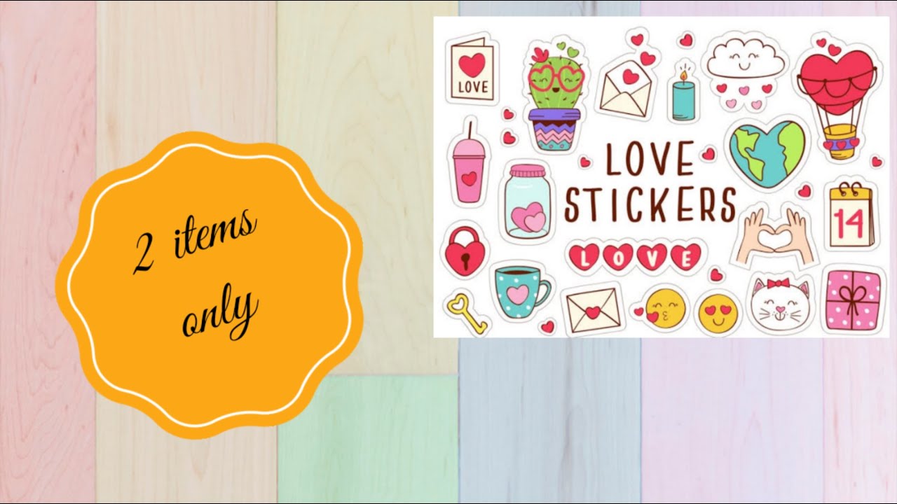 How to make Stickers at home with only 2 items - YouTube