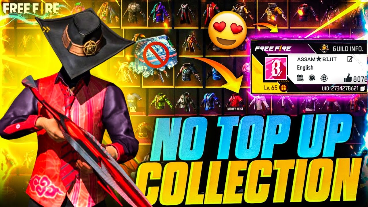 free fire best dress combination😍 || ff no top up collection😃 || # ...