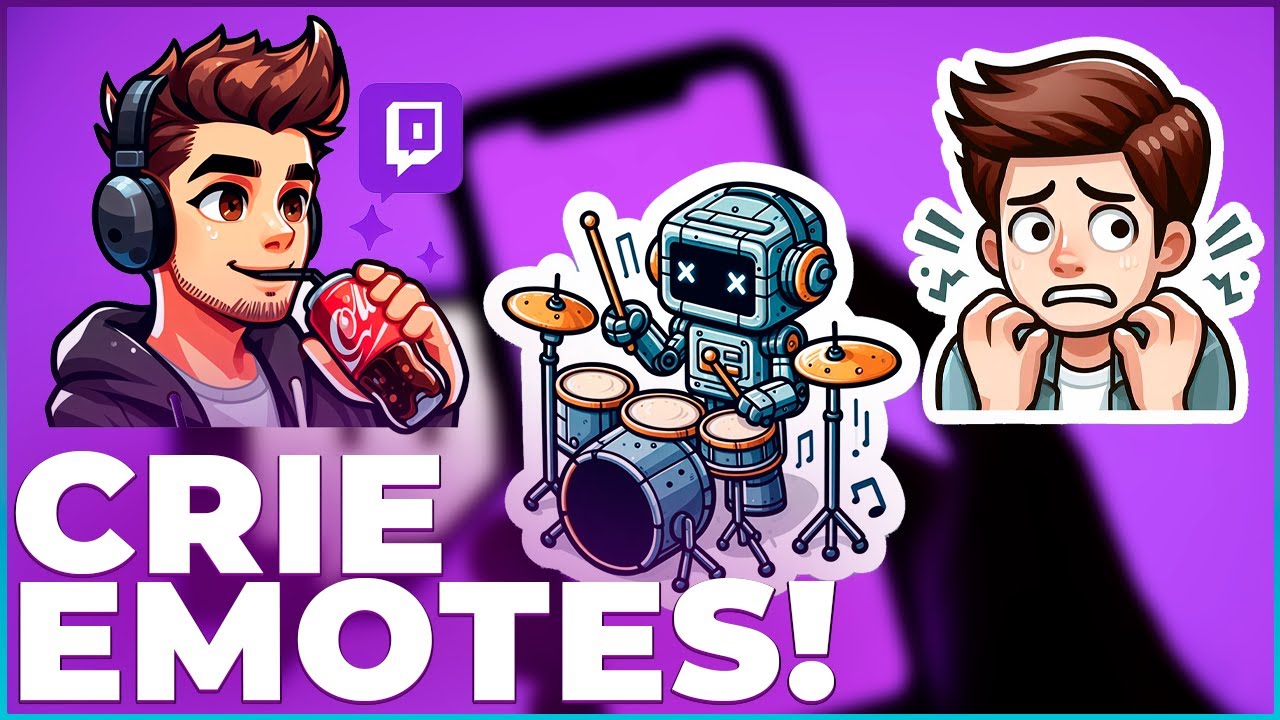 Crie Emotes/Stickers Gratuitos por IA! - Fácil e Rápido - YouTube
