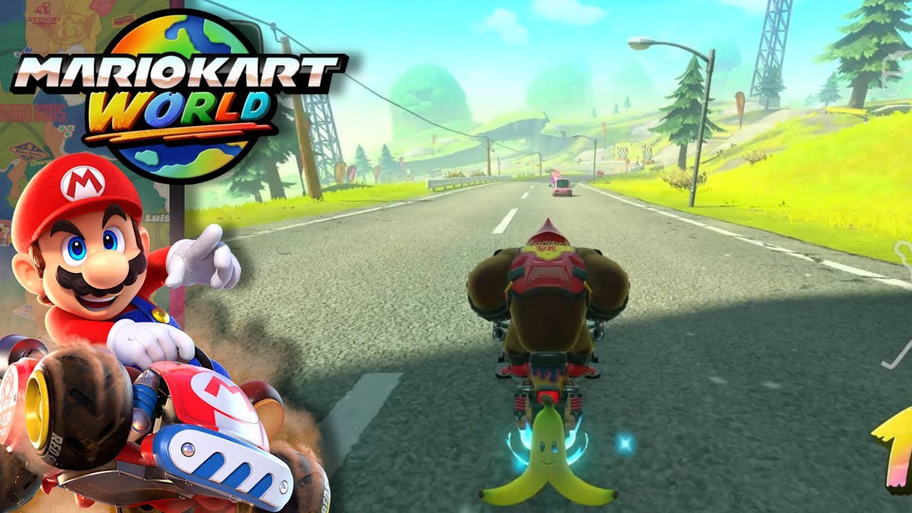 DS DK Pass/Wii Moo Moo Meadows Intermission - Mario Kart World - YouTube