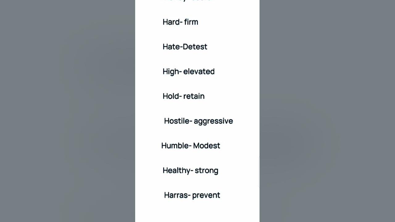 Synonyms Words how To Learn Synonyms Words english knowledge synonyms-words-how-to-learn-synonyms-words-english-knowledge