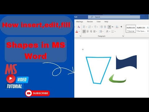 How to edit shape points in ms word | insert shape in ms word | Ms Word ...