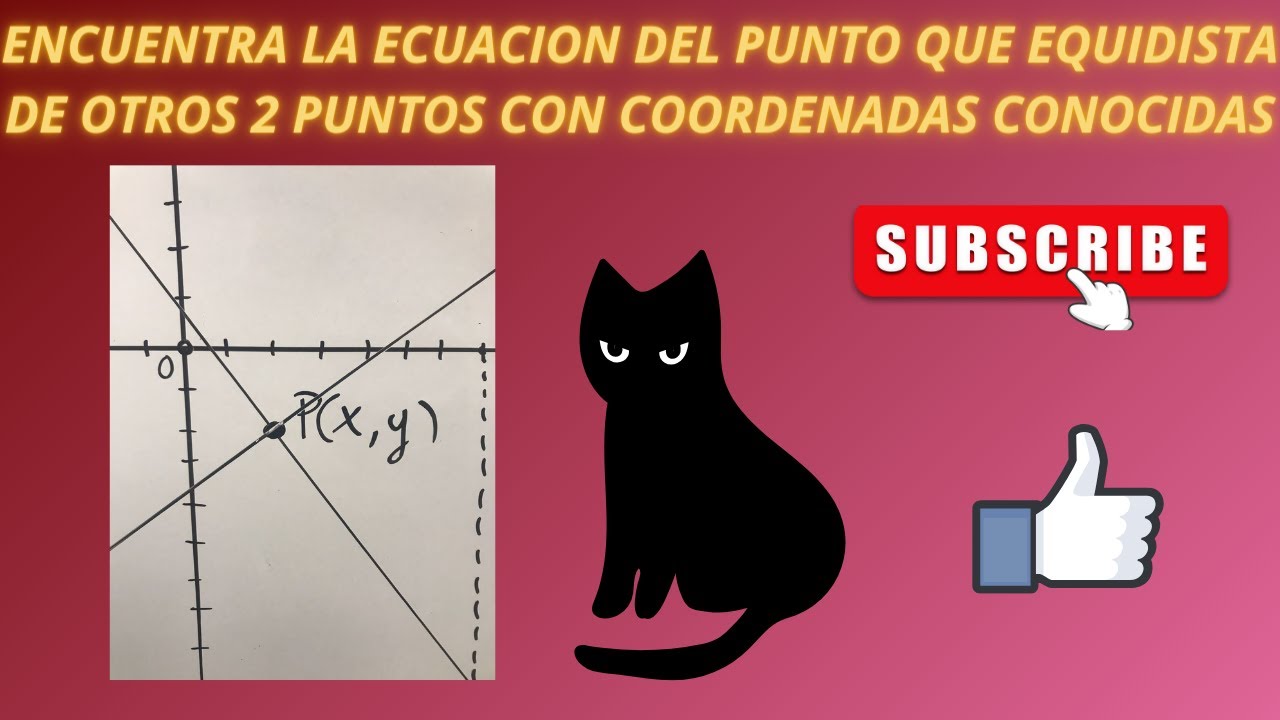 ENCUENTRA LA ECUACION DEL LUGAR GEOMÉTRICO DEL PUNTO QUE EQUIDISTA DE ...