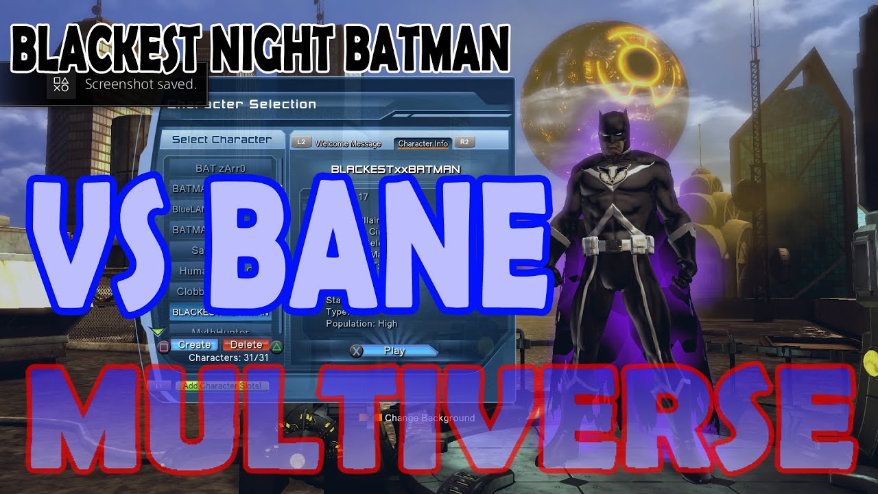 DCUO Black Lantern Batman; Part 10 VS Bane - YouTube