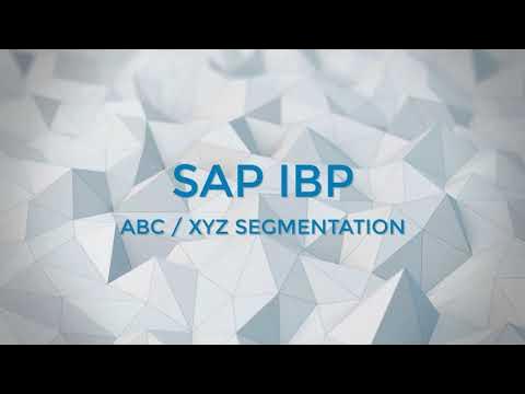 04 ABC XYZ Segmentation Process in SAP IBP - YouTube