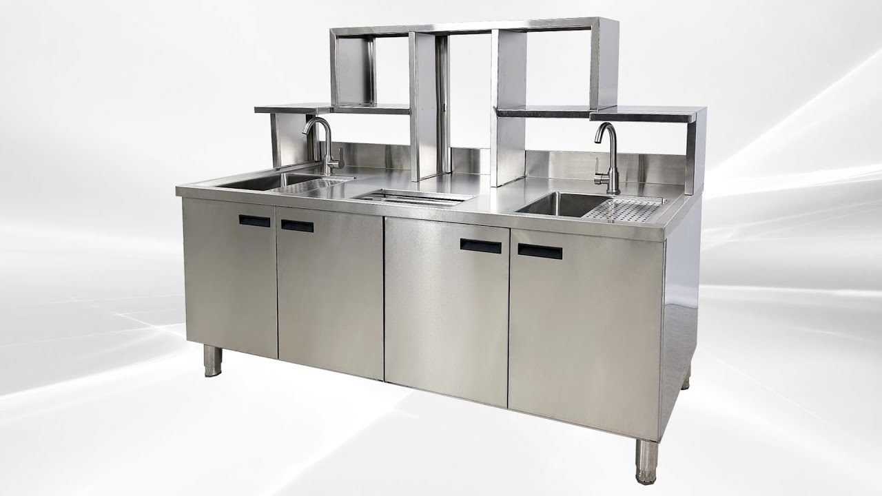 Stainless Steel Bar Tables Work Coffee BenchesTablet Bubble Tea Counter ...