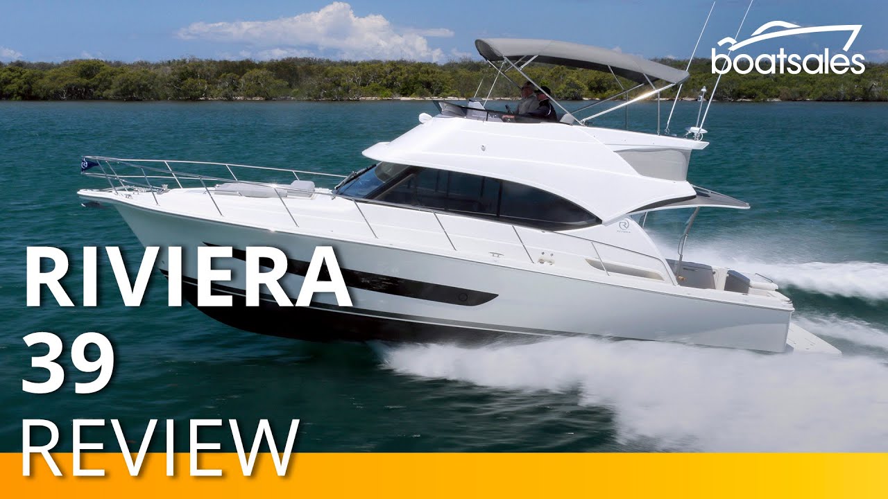 2019 Riviera 39 Sports Motor Yacht Review | boatsales - YouTube