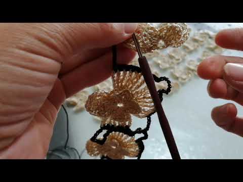 Çiçekli motif'den şal yapımı (1 bölüm)