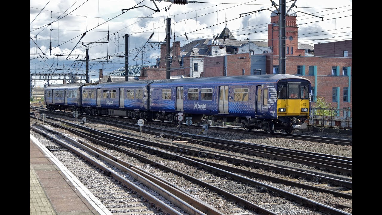 ScotRail Class 318 At Newcastle Central Station Working 5S23. - YouTube