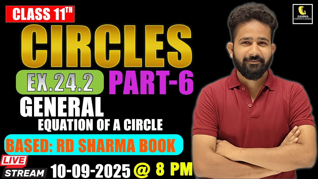 Introduction of Circle | General equation of Circle Forms RD Sharma ...