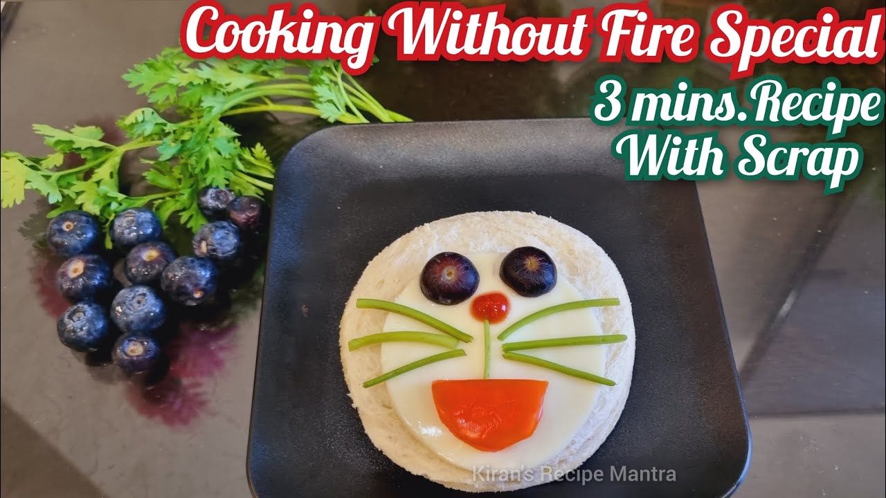 Doremon Sandwich For Kids | Fireless Cooking | Cooking Without fire ...