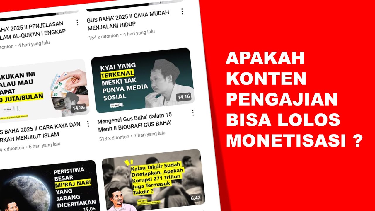 Youtuber Pemula 2025 Harus Tahu Hal ini - YouTube