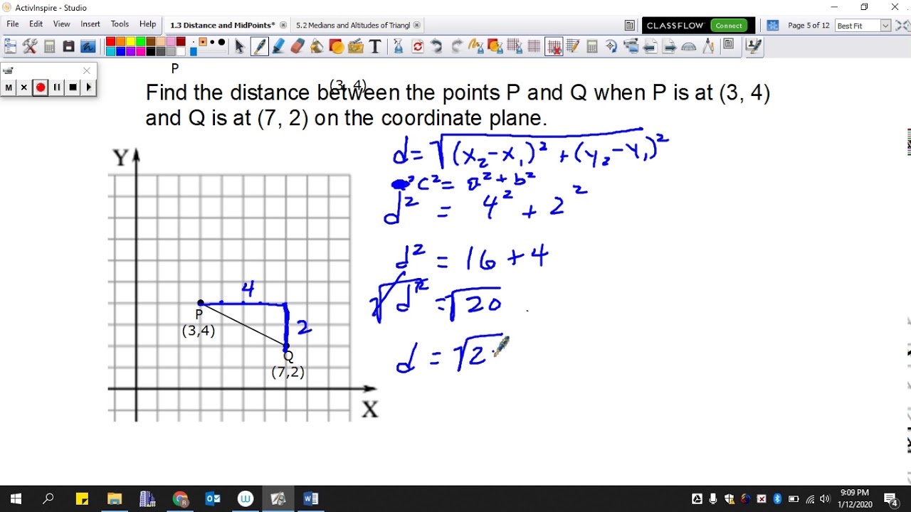 Distance and Midpoints - YouTube
