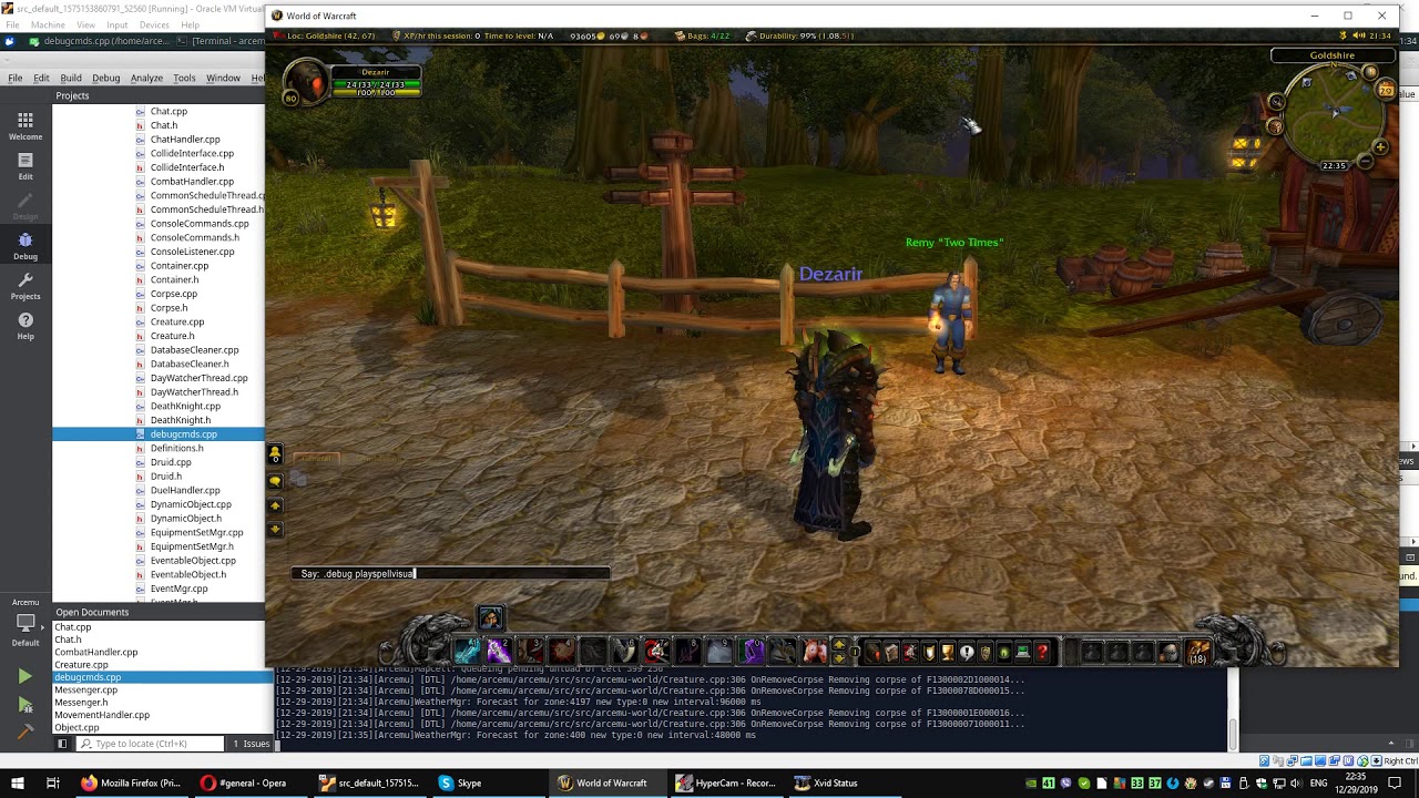 Arcemu play spellvisual debug command - YouTube