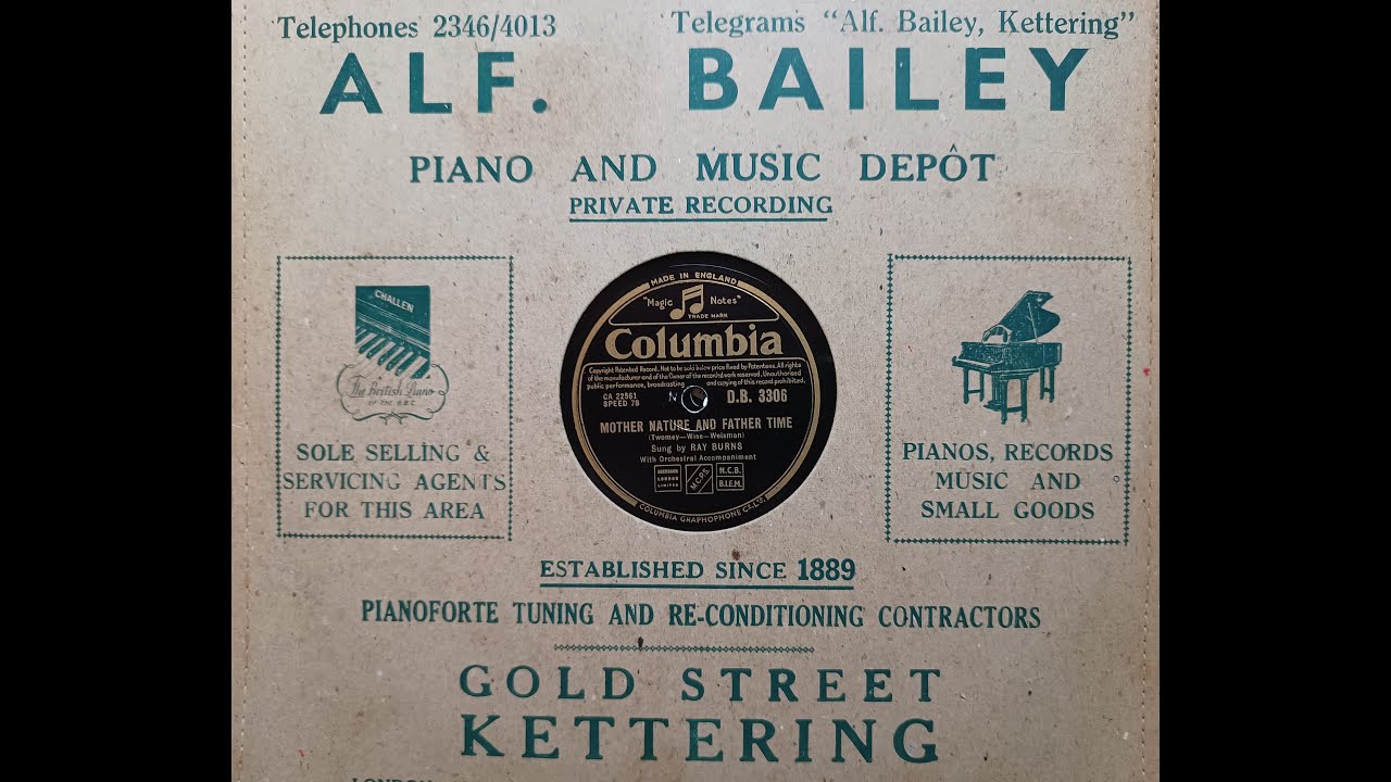 Mother Nature And Father Time - Ray Burns - 78rpm - YouTube