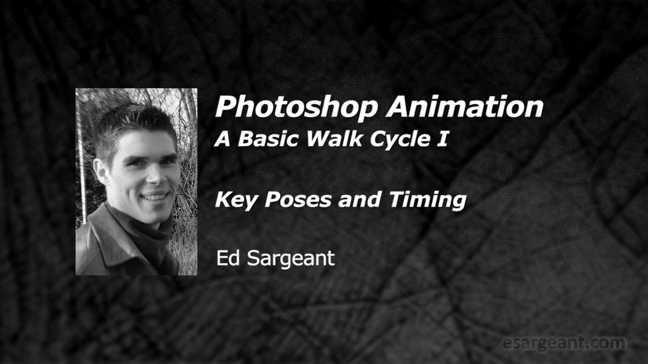 Photoshop Animation - A Basic Walk Cycle I - Key Poses and Timing - YouTube