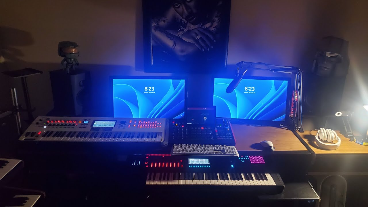 AZ Apex Studio Workstation Desk. Quick Cook Up with Everything set up ...