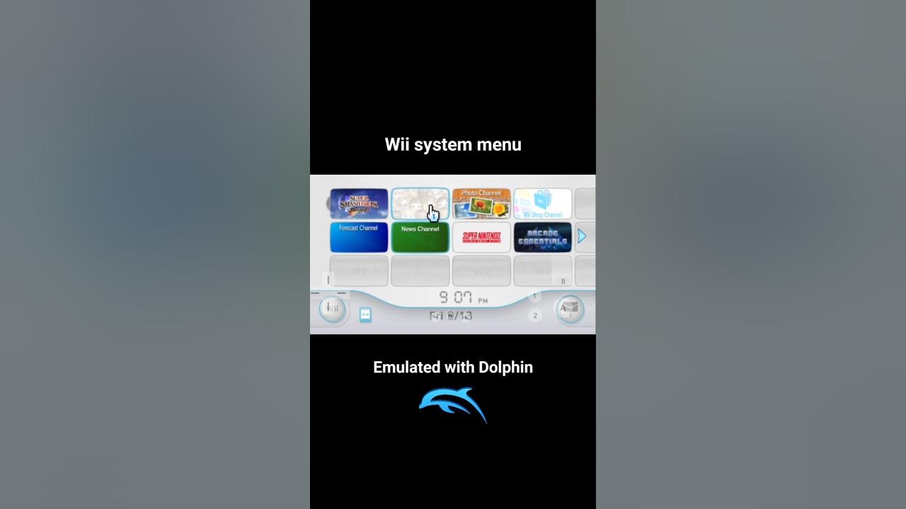 Wii system menu on Dolphin android #dolphinemulator #wii # ...
