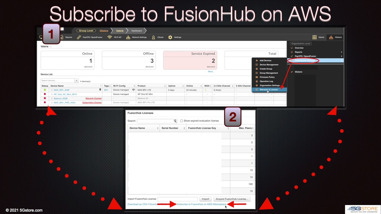 Peplink SpeedFusion configuration with FusionHub - YouTube