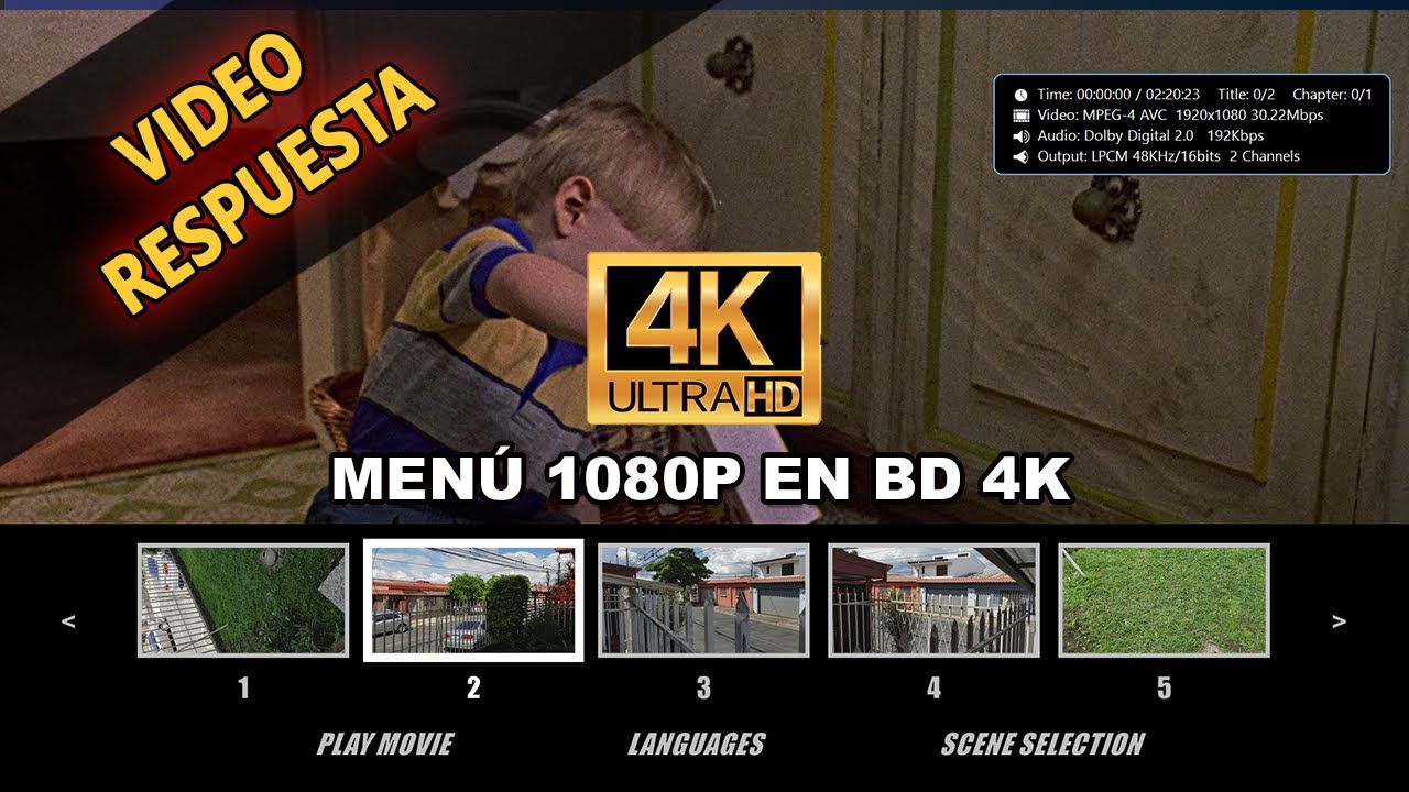 KITe UHD Authoring Suite: Menú 1080p en BD UHD4k (Wizard) - YouTube