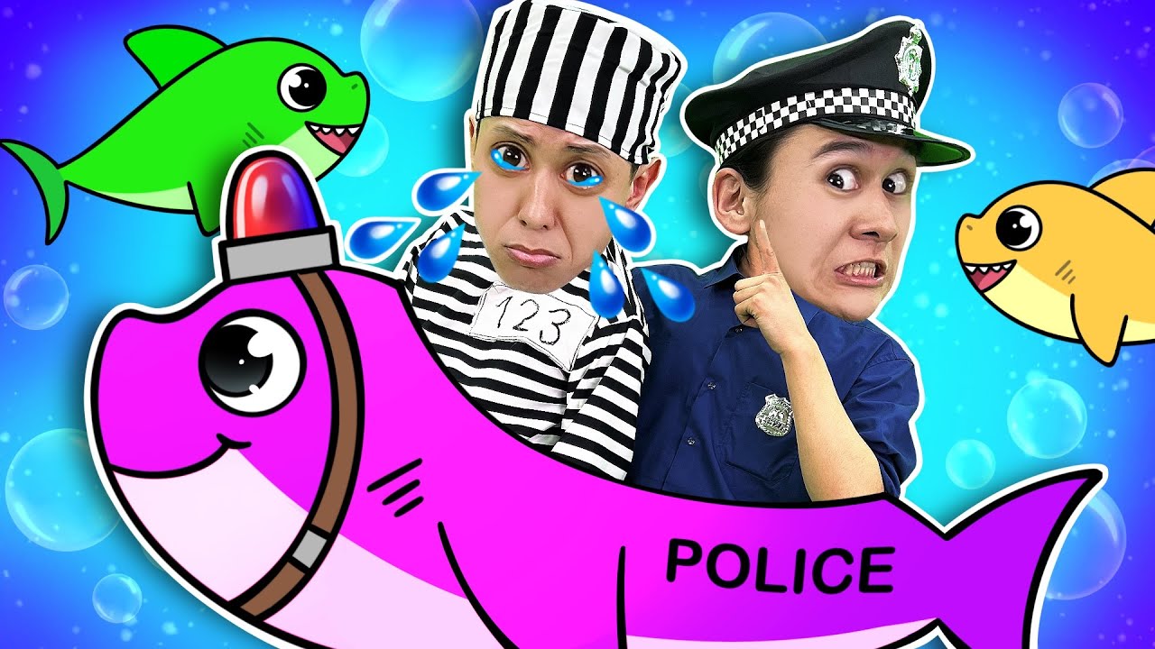 Police Shark, Doctor Shark, Lifeguard Shark - Kids Songs - YouTube