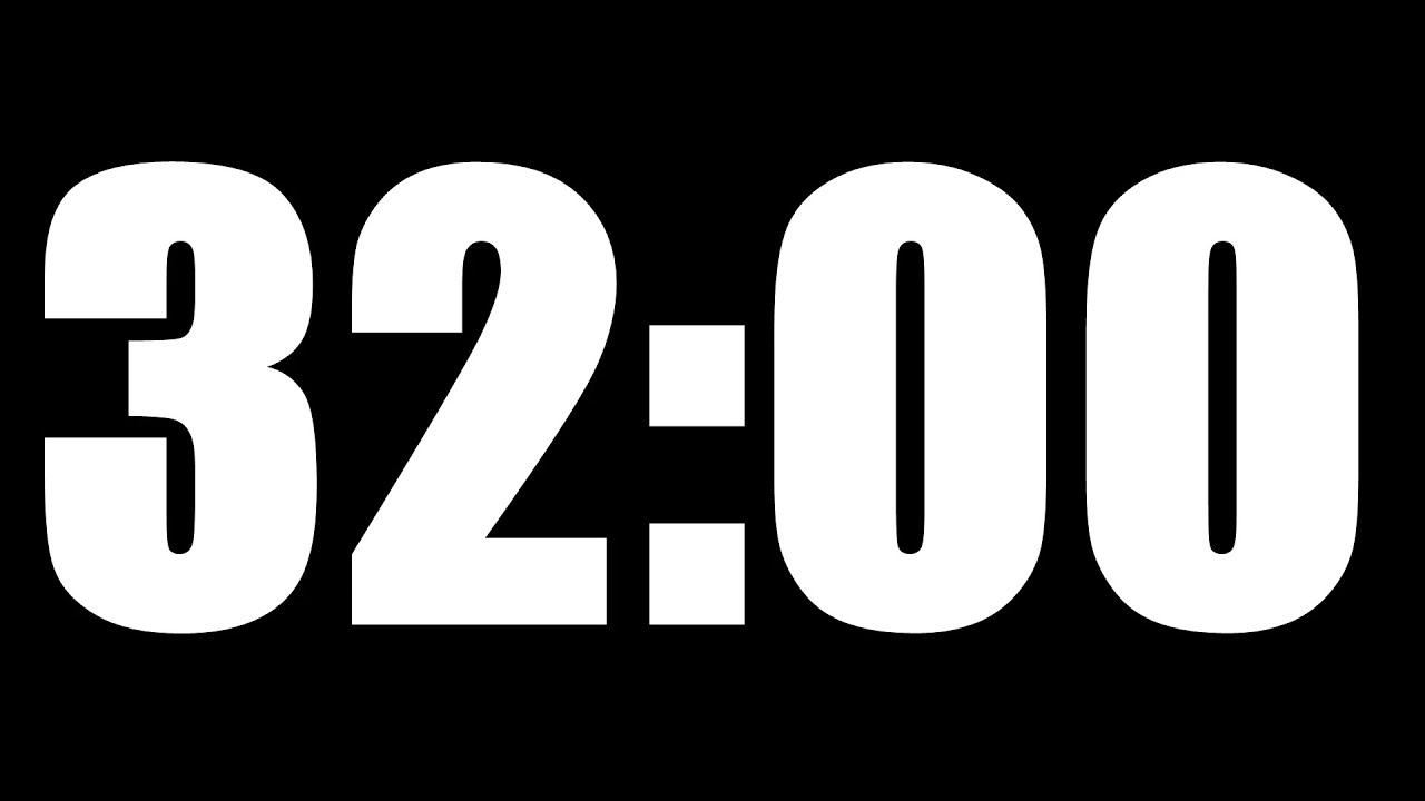 32 MINUTE TIMER | LOUD ALARM ⏰ - YouTube