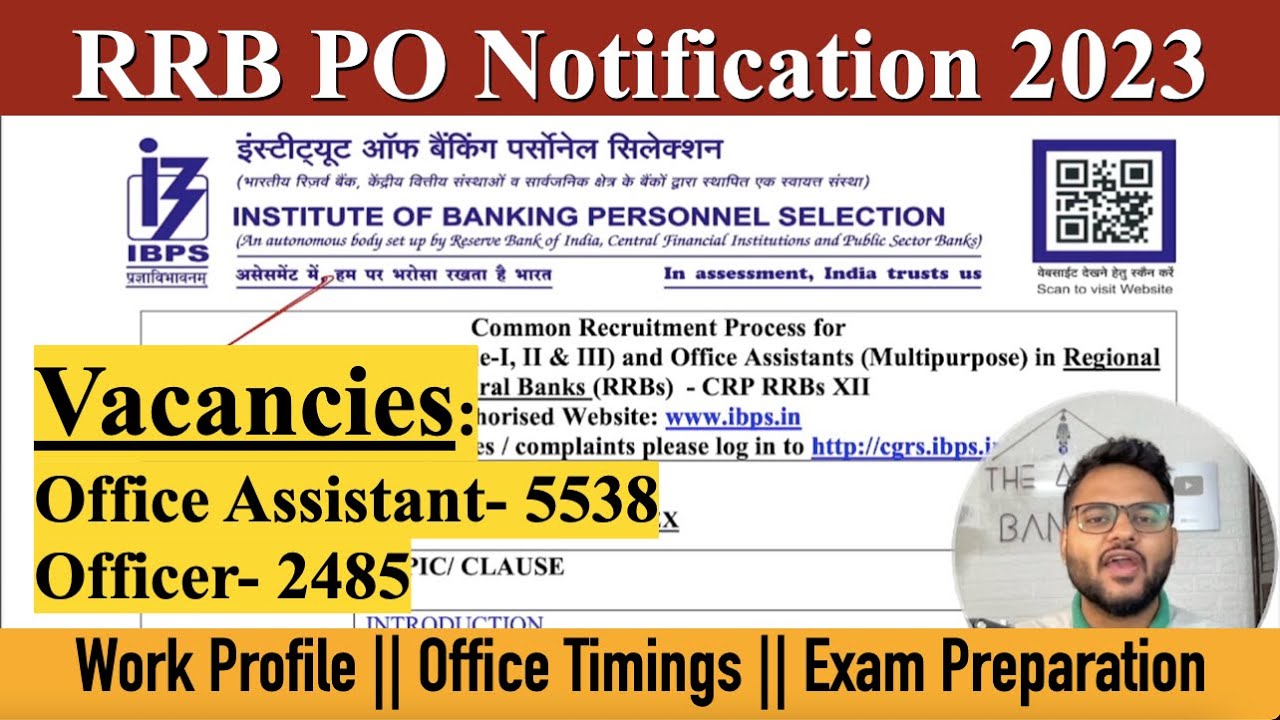 IBPS RRB PO Full Notification 2023 Out | RRB PO Notification 2023 | RRB ...