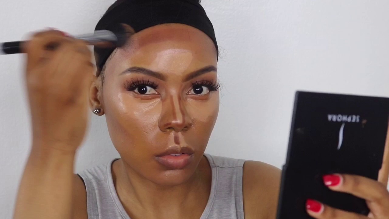 Hightlight And Contour Before Foundation Youtube