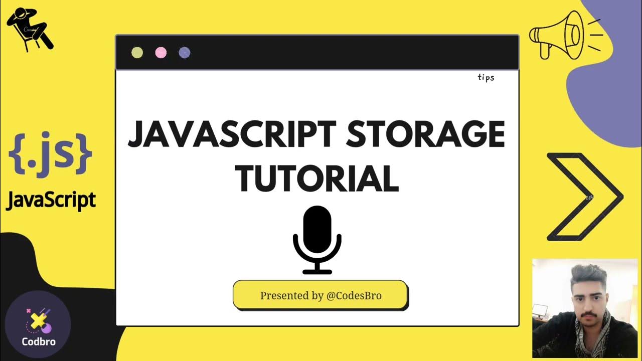 Javascript storage usage and how work with localstorage and session storage - YouTube