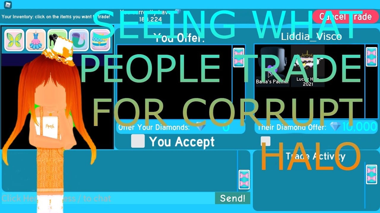 Seeing What People Trade For CORRUPT HALO *INSANE OFFERS* || Roblox ...