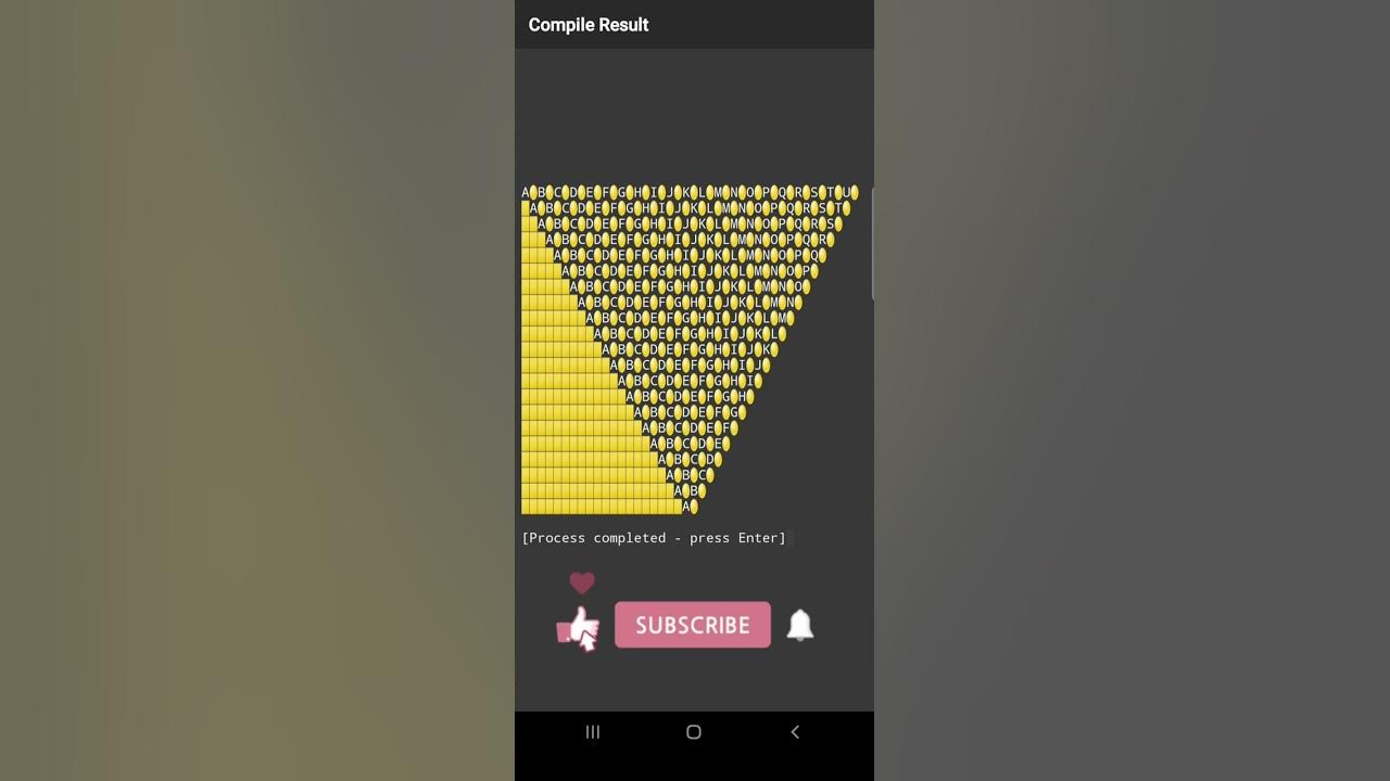 How to make invert triangle pattern|| How to learn c coding|| c coding kaise sikhe for beginners ...