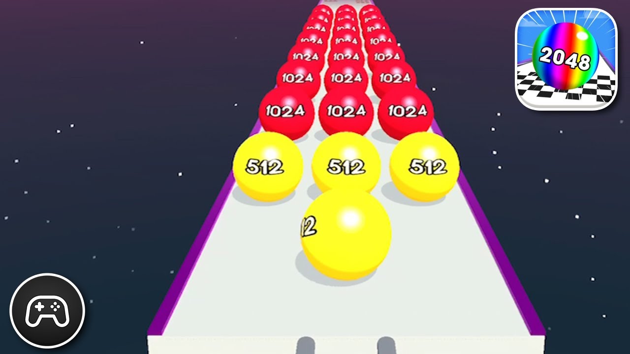 Ball Road 2048 - Gameplay Walkthrough Part 3 - Puzzle Game Levels 12-17 ...
