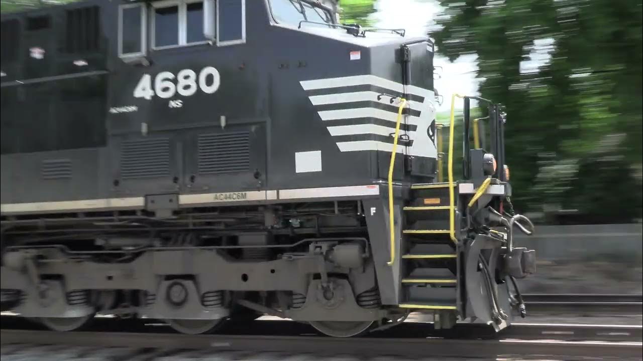 NORFOLK SOUTHERN GE AC44C6M Southbound Coil Steel Train - YouTube