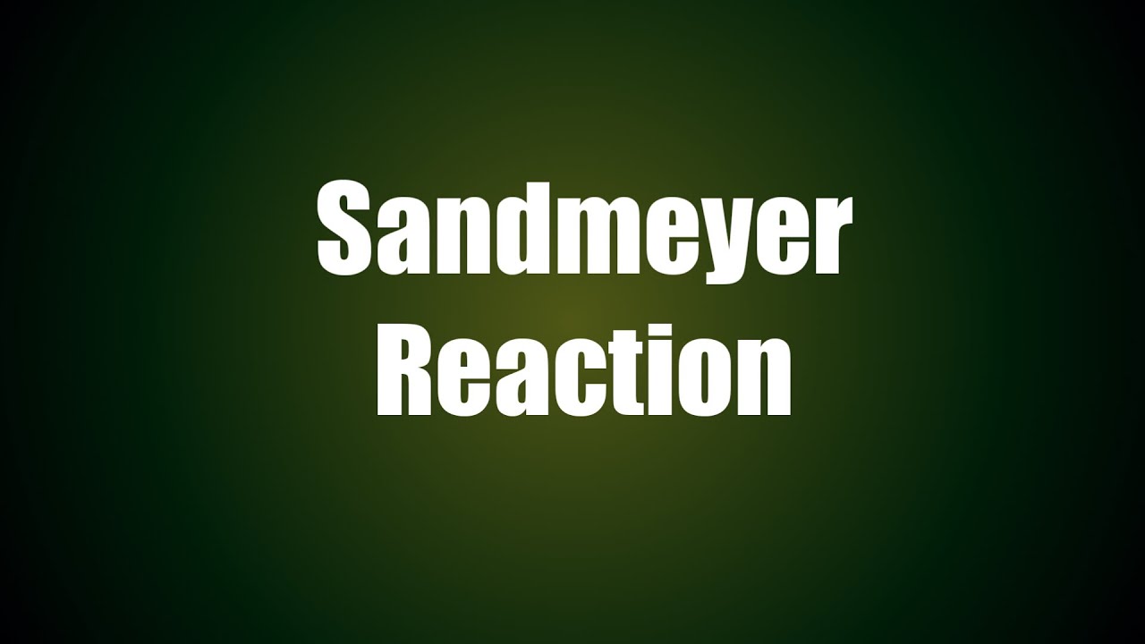 Sandmeyer Reaction - YouTube