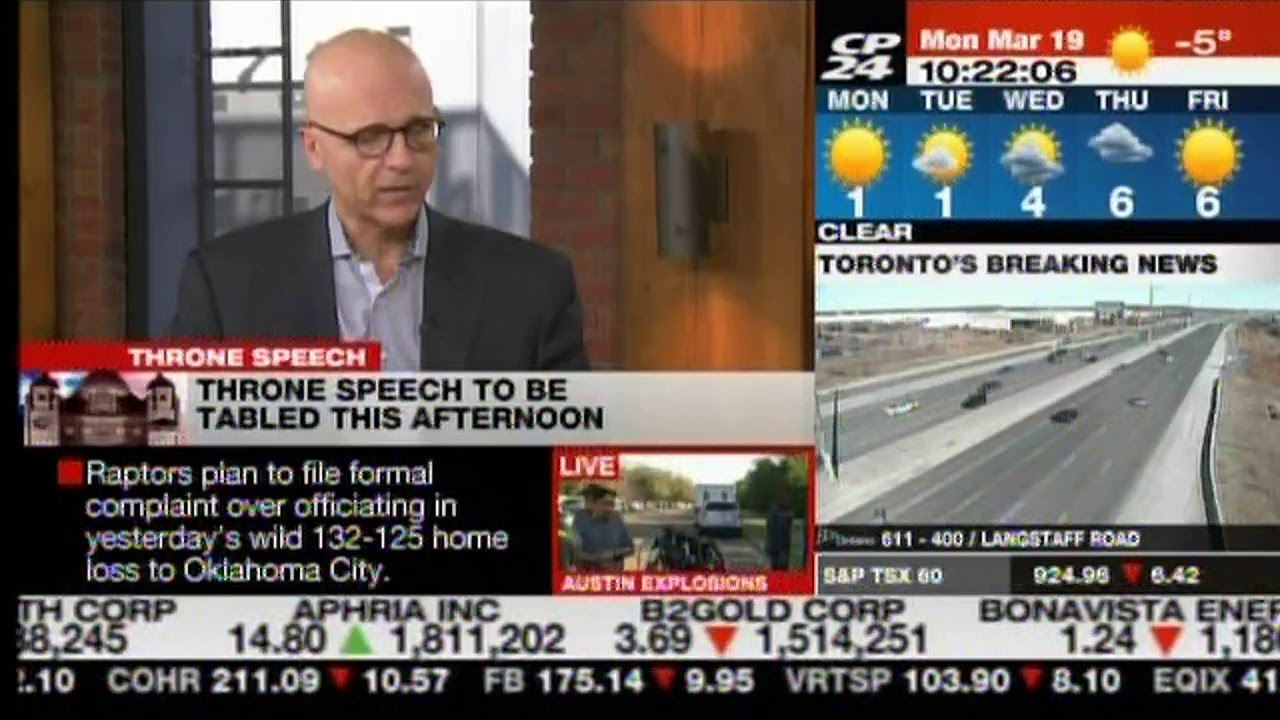 Joe Ragusa Discusses the Ontario Liberal Party's Throne Speech on CP24 ...