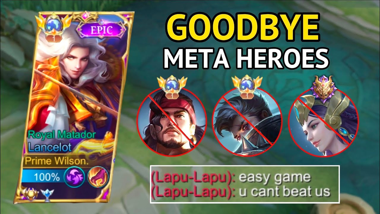 GOODBYE META HEROES!! | LANCELOT NEW META DESTROYER BUILD WILL MAKE HIM ...