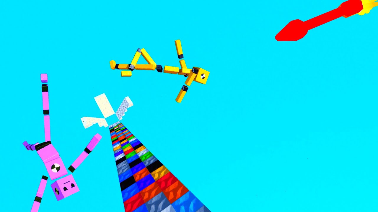 Ragdolls tumbling down the mountain - Fun with Ragdolls - YouTube