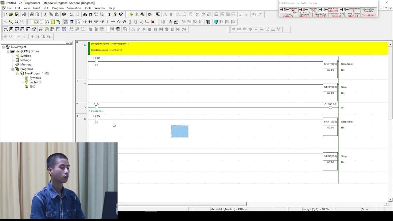 CX PROGRAMMER INSTRUKSI STEP SNXT - YouTube